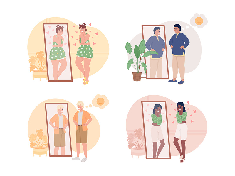 Body positive illustration set by The Img ~ EpicPxls