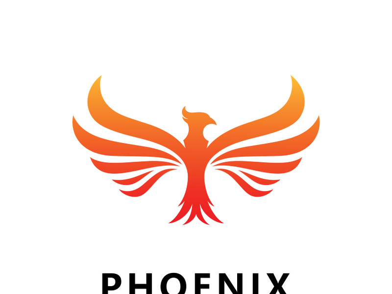 Phoenix logo vector template design by Demartono12 ~ EpicPxls
