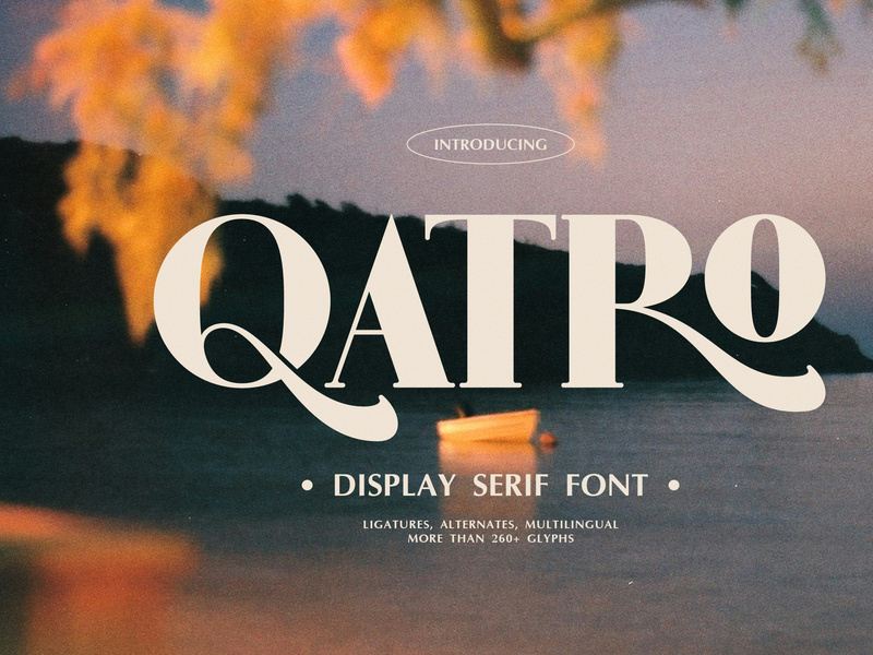 Qatro | Display Serif Font by Gracetypestudio ~ EpicPxls