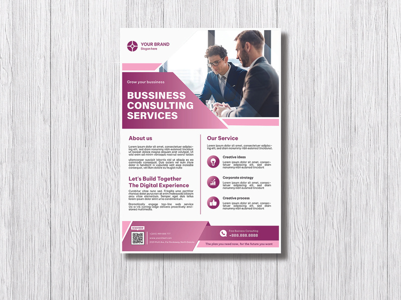 Business Consulting Services Flyer by iDoodle ~ EpicPxls