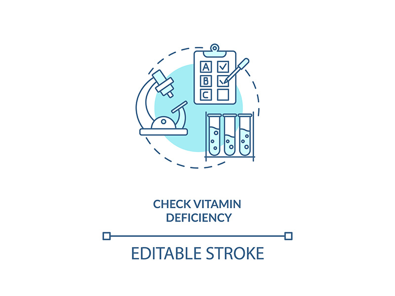 Check vitamin deficiency concept icon by bsd studio ~ EpicPxls