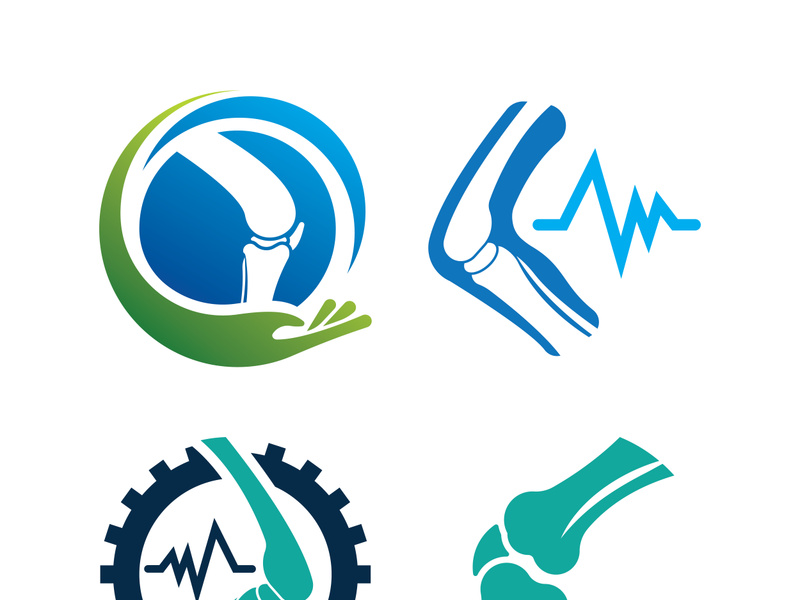 Joint bones vector logo design for orthopedic clinics and ~ EpicPxls