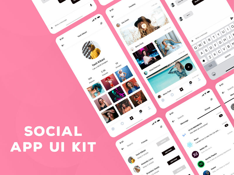 Social App Design by Scrillo Designers ~ EpicPxls