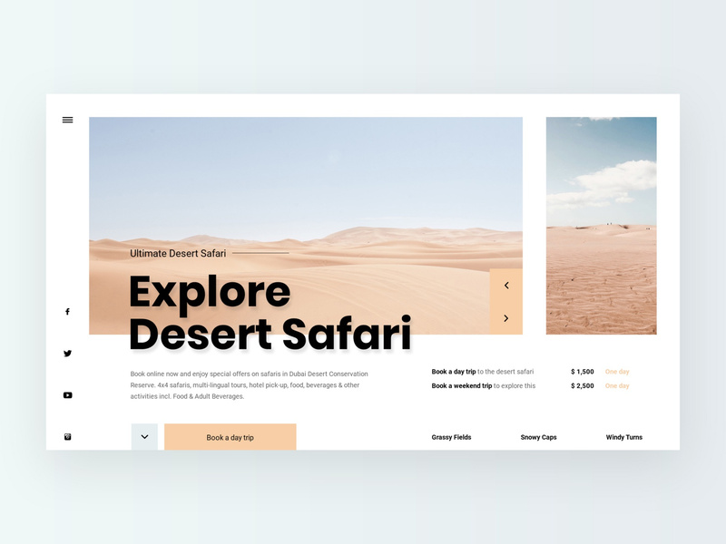 Desert Safari - Hero Header by ArjunMakwana ~ EpicPxls