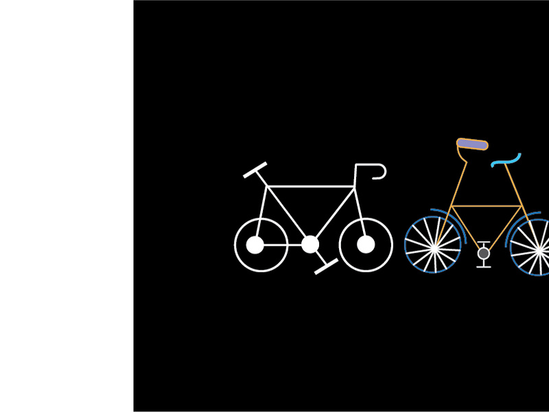Flat design bicycle in Adobe illustrator by Illustration By ~ EpicPxls