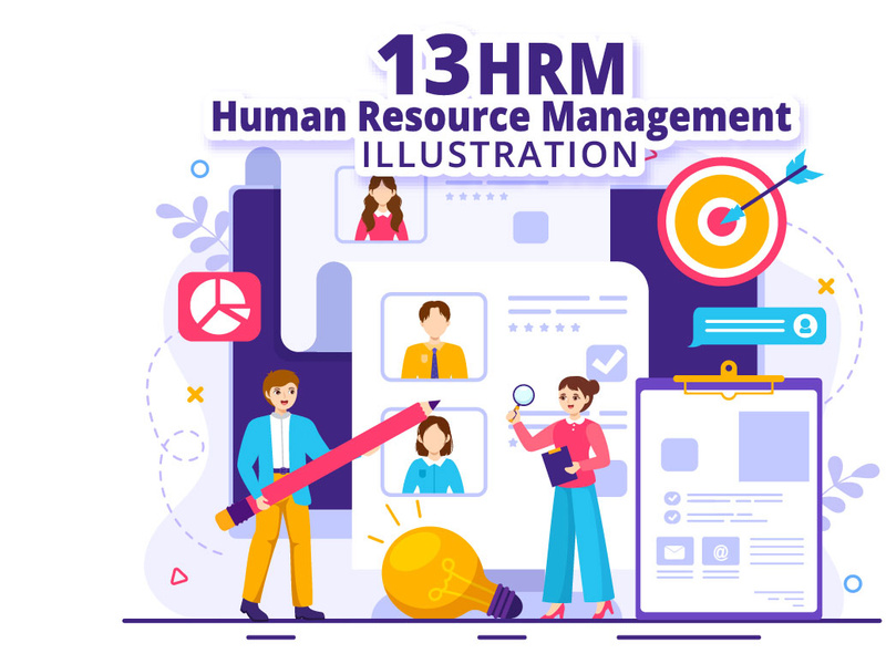 13 HRM Human Resource Management Illustration by denayuneep ~ EpicPxls