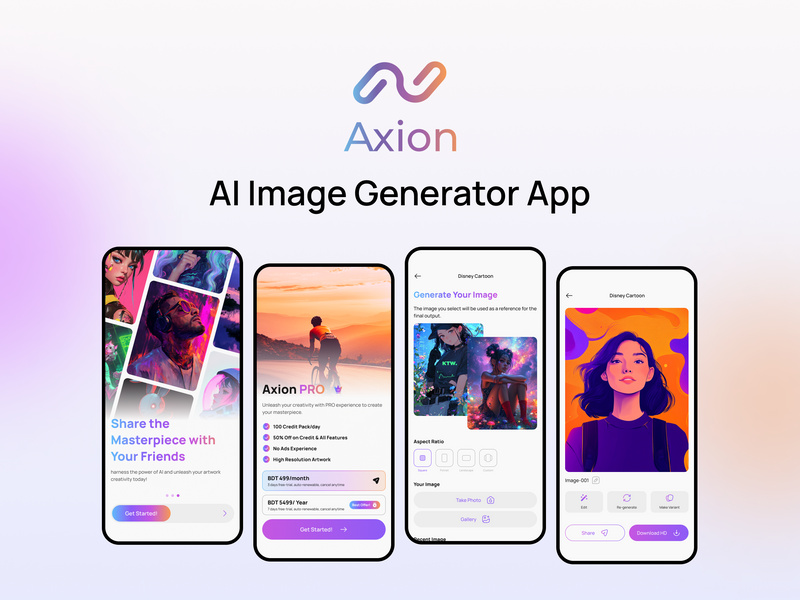 Axion - Mobile AI Image Generator by Chandranath991 ~ EpicPxls