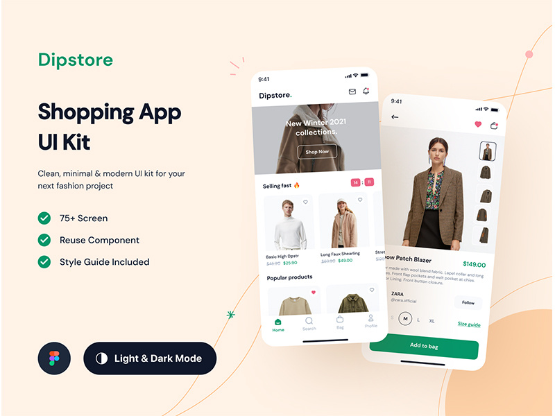 Shopping App UI Kit by SigmaGFX ~ EpicPxls