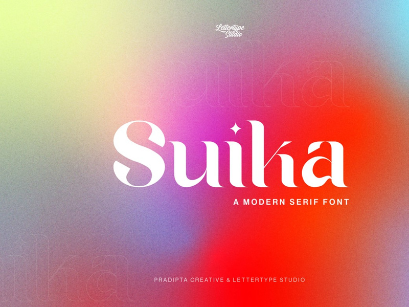Suika a Modern / Vintage Font by Lettertypestudio ~ EpicPxls