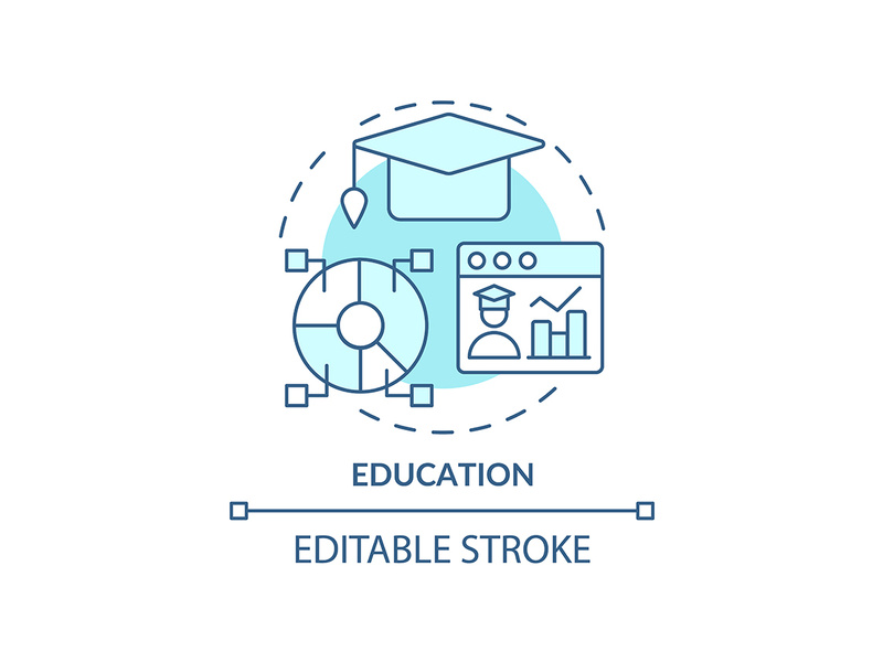 Education turquoise concept icon by bsd studio ~ EpicPxls