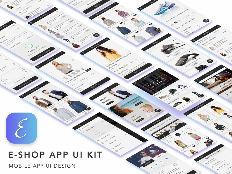 E Shop eCommerce UI Kit by App Innovation ~ EpicPxls