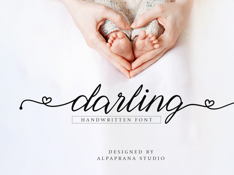 Darling - Handwritten Font by Alpaprana Studio ~ EpicPxls