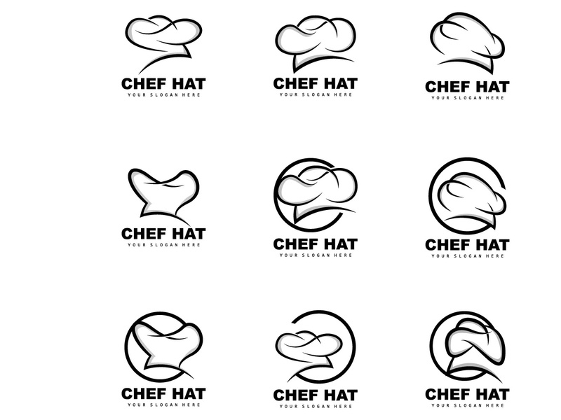 Chef Hat Logo, Restaurant Chef Vector, Design For ~ EpicPxls