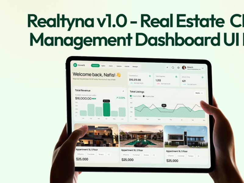 Realtyna v1.0 - Real Estate CRM Management Dashboard UI Kit ~ EpicPxls