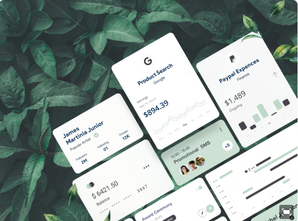 Card UI Elements for Adobe XD by DStudio™ ~ EpicPxls
