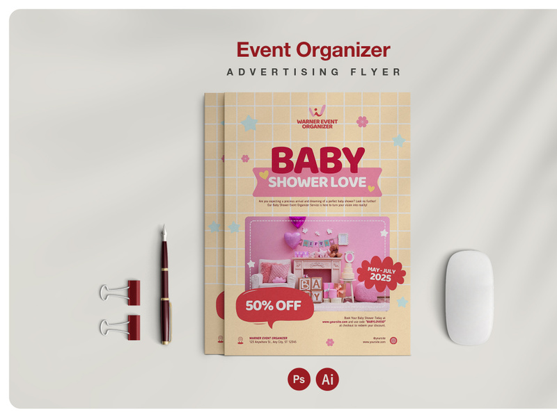 Event Organizer Ads Flyer by Blancalab Studio ~ EpicPxls