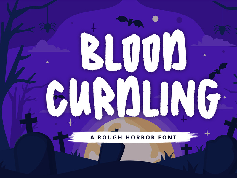 Bloodcurdling - Horror Display Font by Alpaprana Studio ~ EpicPxls