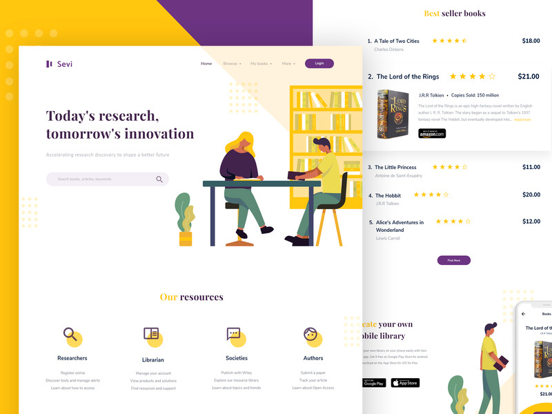 [PSD FREEBIE] Online library homepage design by Aryo ~ EpicPxls