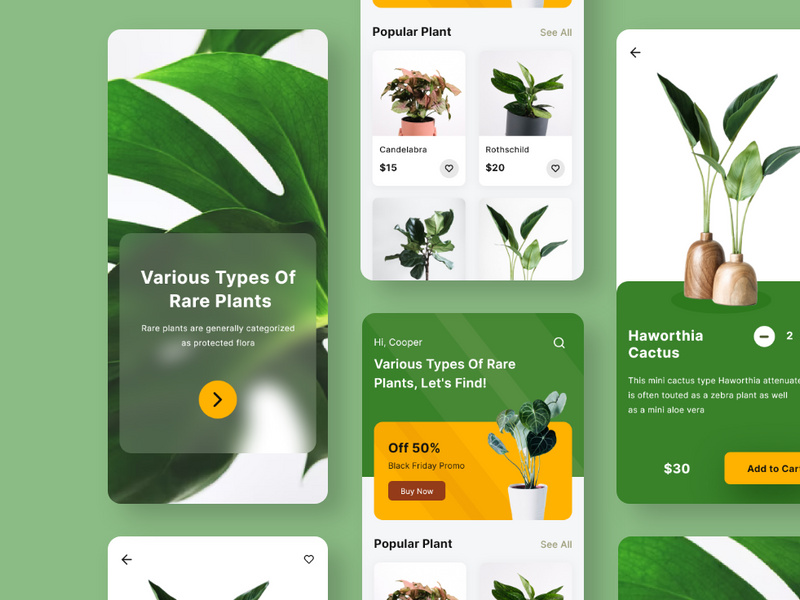 Planta - Plant Design Mobile App by Panen Creative ~ EpicPxls