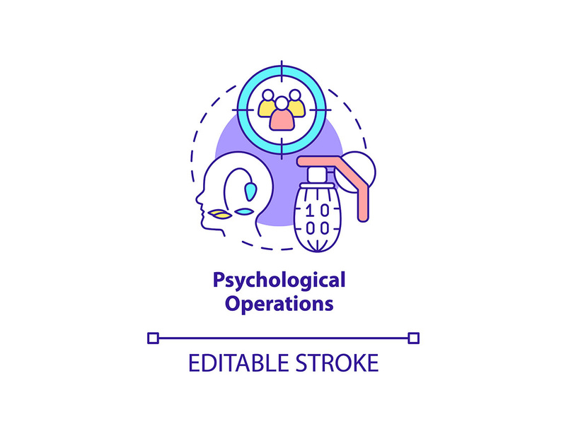 Psychological operations concept icon by bsd studio ~ EpicPxls