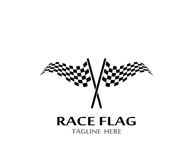 Creative and modern racing flag logo design. by Ijum13719 ~ EpicPxls