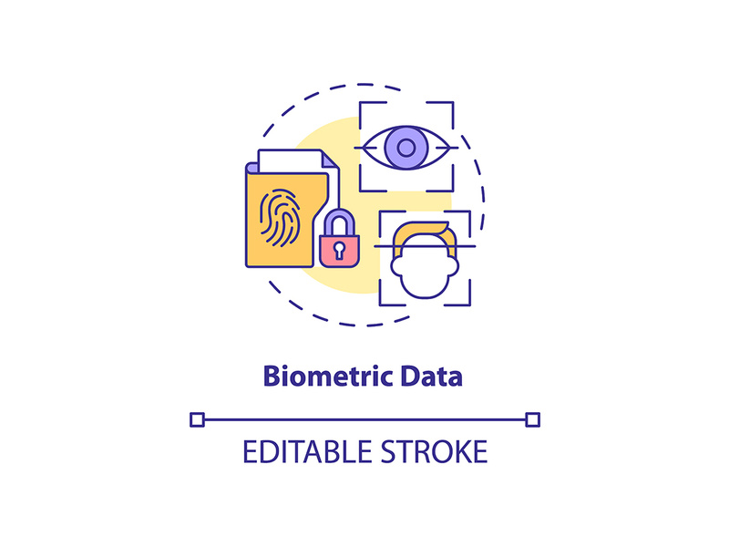Biometric data concept icon by bsd studio ~ EpicPxls