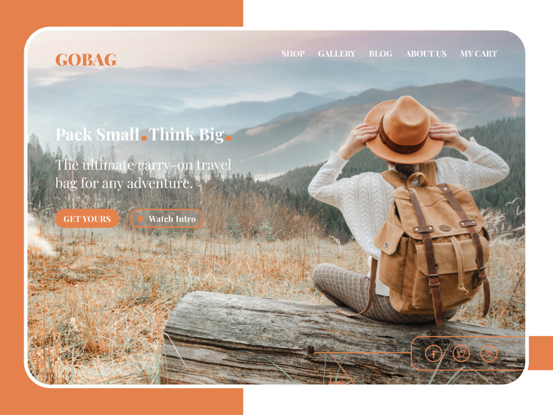 GOBAG - Website Template by Riaj Rahman ~ EpicPxls