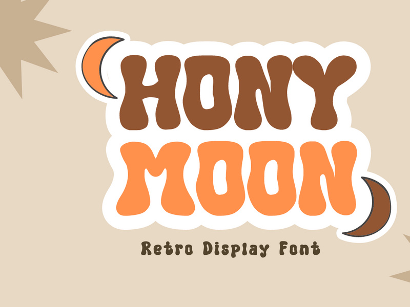 Hony Moon - Retro Display Font by Minimalist Eyes ~ EpicPxls