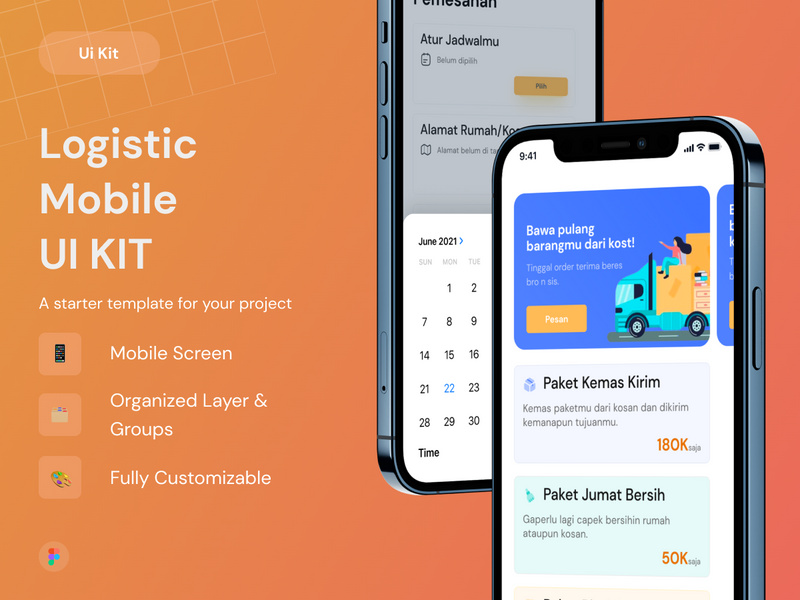 Logistic Mobile UI KIT - Dikirim by Eureka Supply ~ EpicPxls