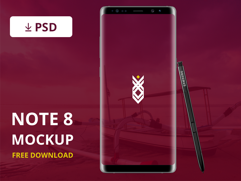 Note 8 Mockup by Ghassan Hani ~ EpicPxls