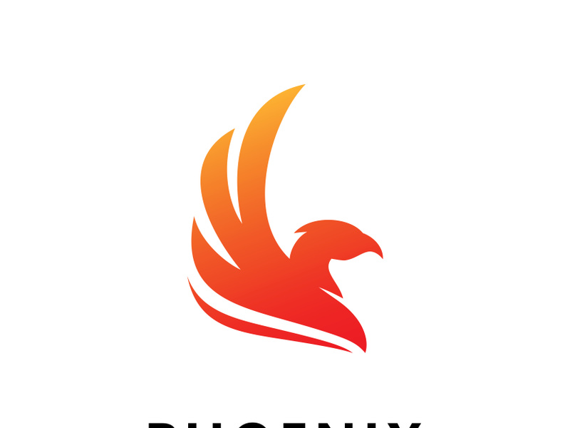 Phoenix logo vector template design by Demartono12 ~ EpicPxls