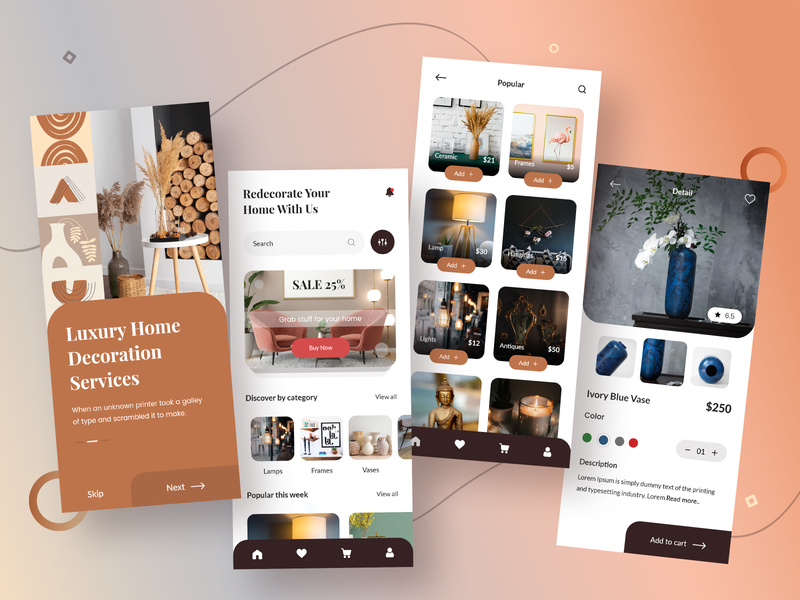 Home Decoration App Design by CMARIX Infotech ~ EpicPxls
