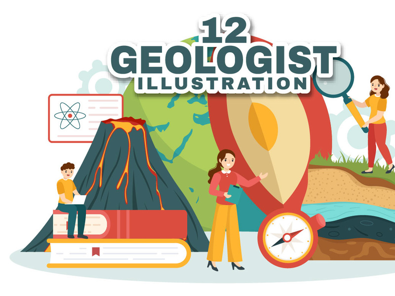 12 Geologist Vector Illustration by denayuneep ~ EpicPxls