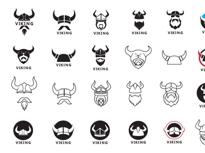 Viking Head Logo Vector by Upgraphic ~ EpicPxls