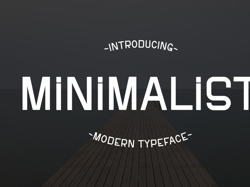 Minimalist - Modern Font by Pian45 ~ EpicPxls