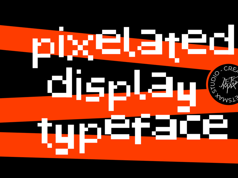Pixelated Display Font by Jetsmax Studio ~ EpicPxls
