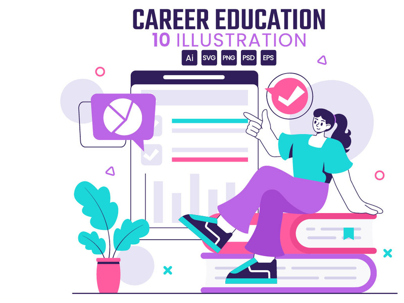 10 Career Development Education Illustration by denayuneep ~ EpicPxls