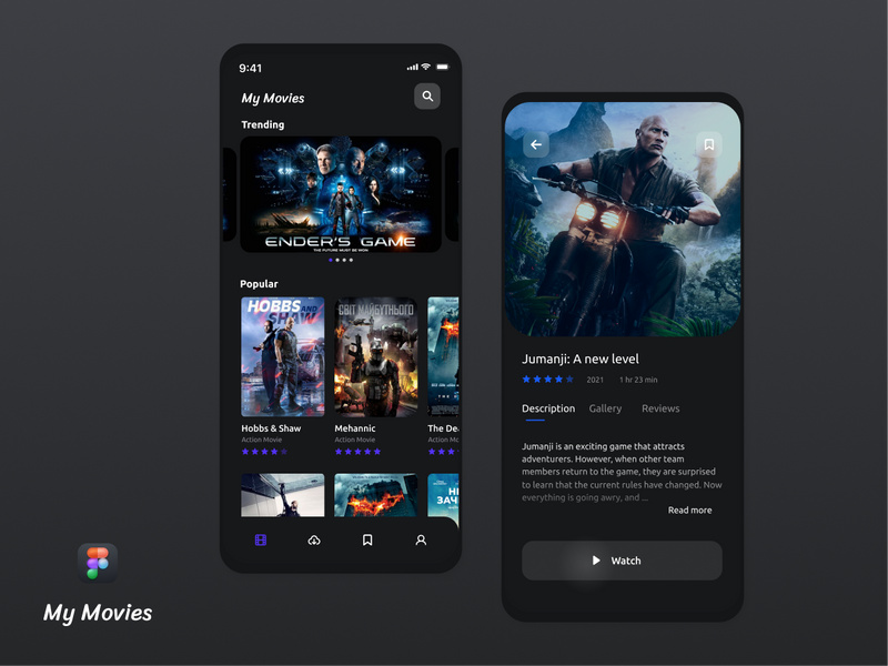 My Movies App Design by SHAH RUKH KHAN ~ EpicPxls