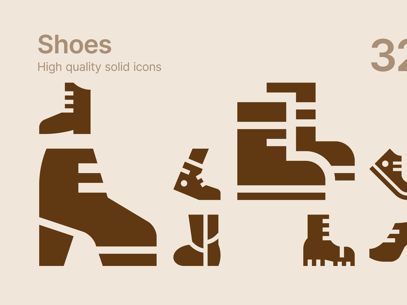 Shoes Solid Icons by EDT ~ EpicPxls