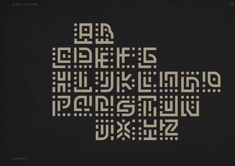 Maya Glyphs | Free Typeface by Anna | Azteca Design ~ EpicPxls