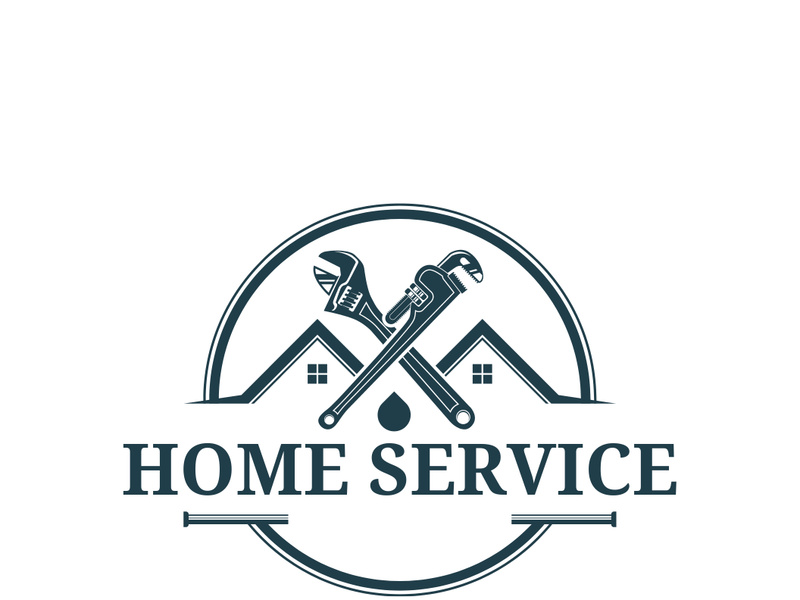 Gray Minimalist Home Service Logo Design Template by ~ EpicPxls