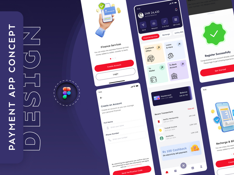 Payment App UI Concept Design by Aakash Mehra ~ EpicPxls