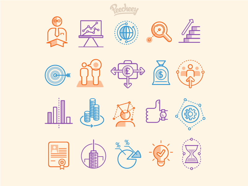 Strategy icon set by Peecheey ~ EpicPxls