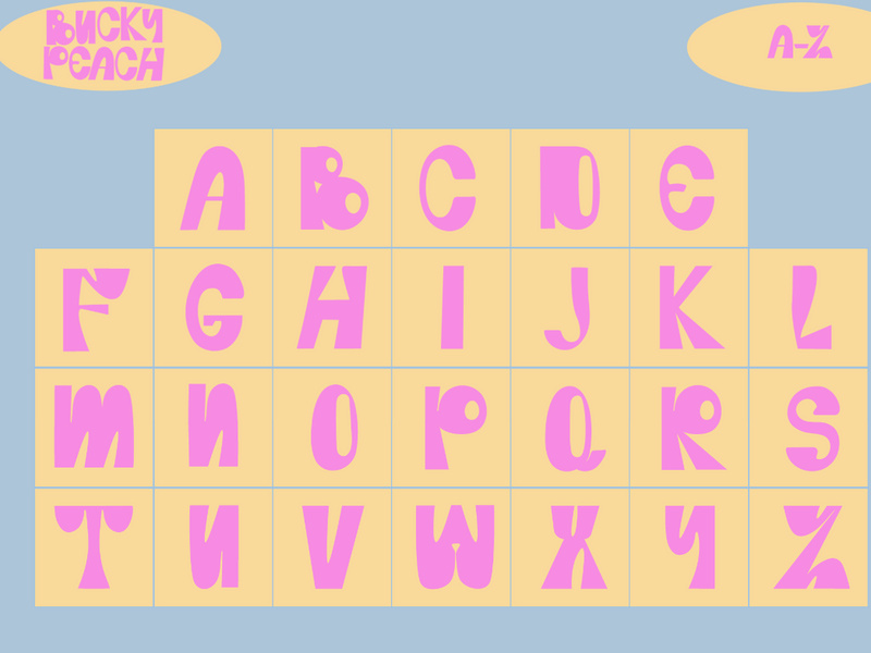 Bucky Peach- Free Font by Vani Jain ~ EpicPxls