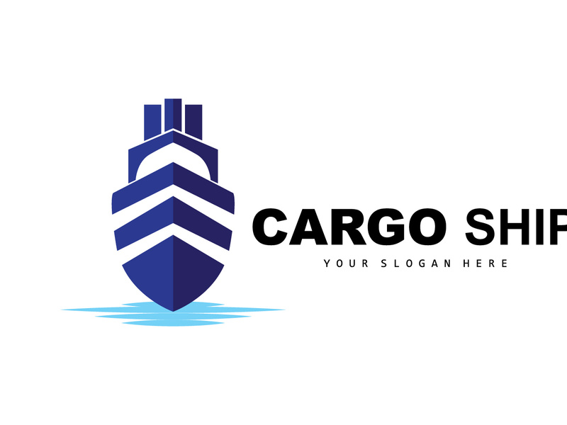 Cargo Ship Logo, Fast Cargo Ship Vector by Maylianaw28 ~ EpicPxls