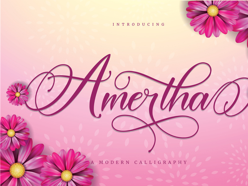 Amertha modern calligraphy by ToniStudio ~ EpicPxls