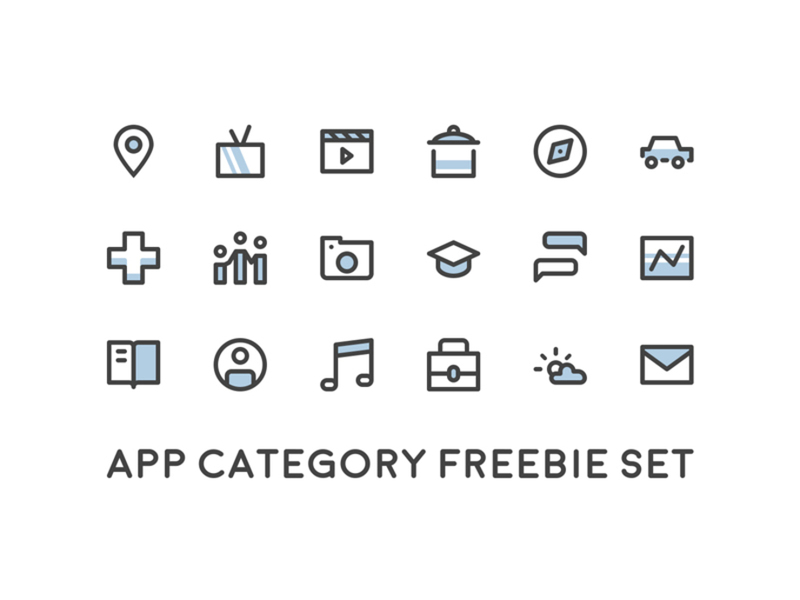 App Category Icon Set by EpicCoders ~ EpicPxls