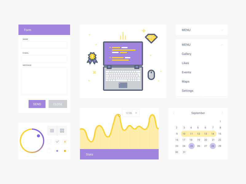 UI Kit & Illustration by EpicCoders ~ EpicPxls