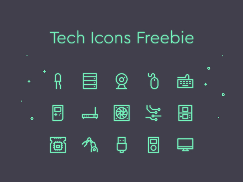 Tech Icon Set by EpicCoders ~ EpicPxls