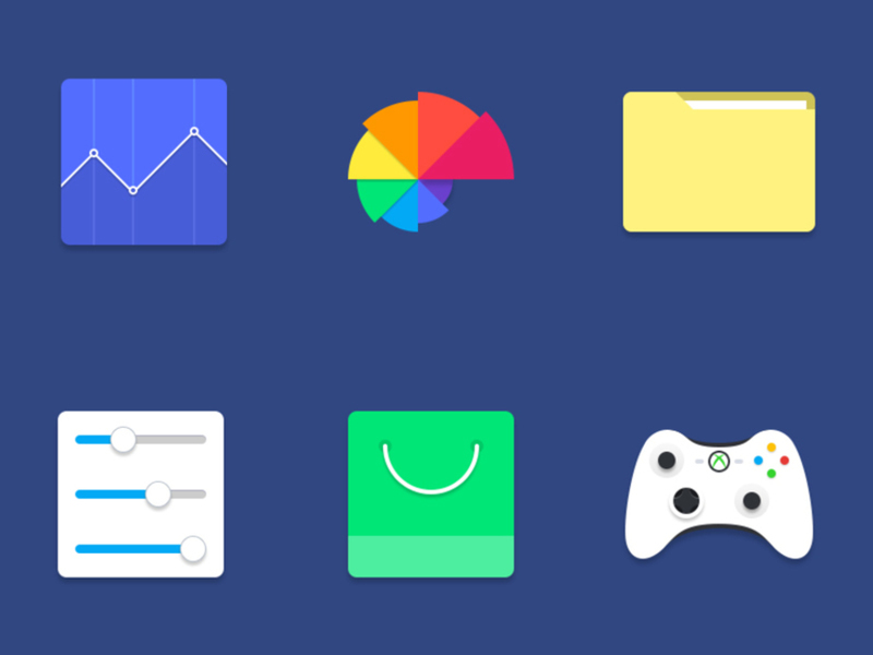 Slick Material Icons by EpicCoders ~ EpicPxls